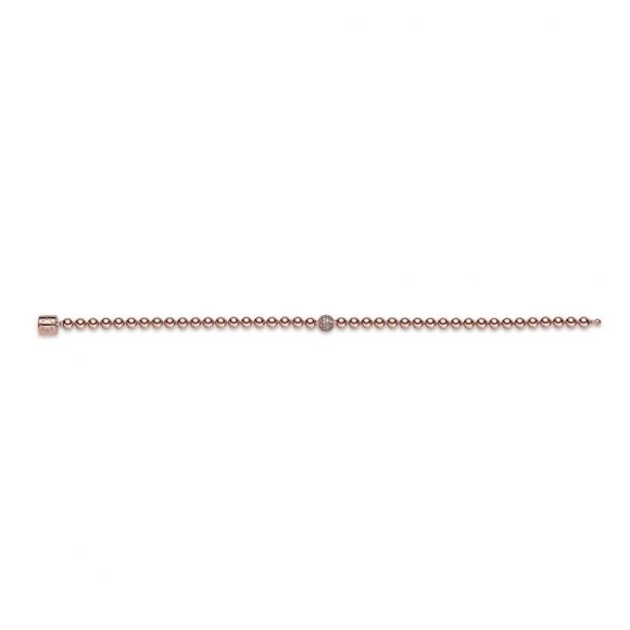 Pandora | Jewelry | Brand New Pandora Beads Pave Bracelet Rose Gold ...